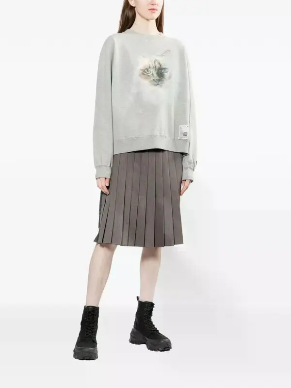 Mihara Yasuhiro Pleated Midi Skirt