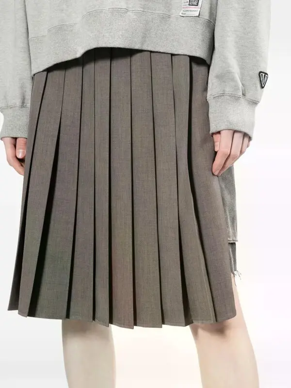 Mihara Yasuhiro Pleated Midi Skirt