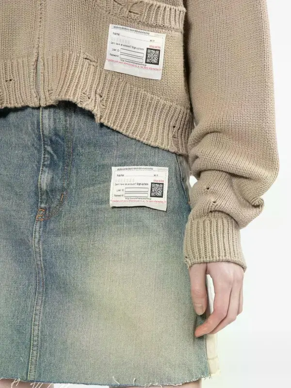Mihara Yasuhiro Logo-patch Skorts
