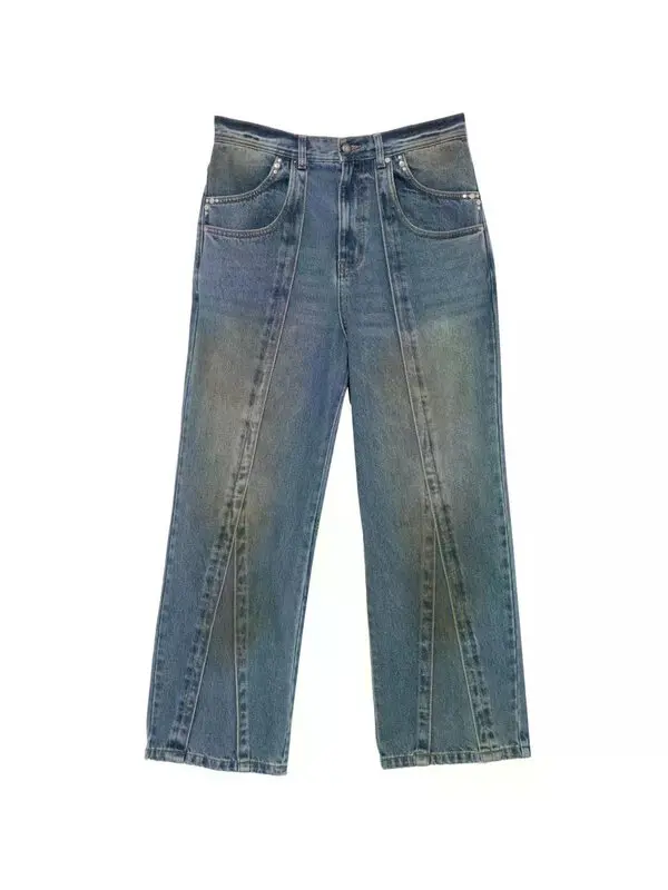 Andersson Bell Wide-leg Layered Jeans - Blue