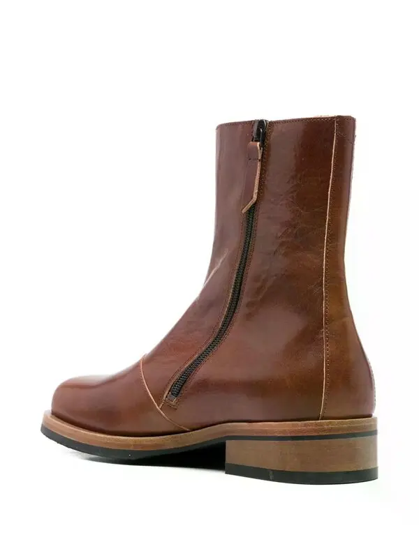 Our Legacy Camion Leather Ankle Boots