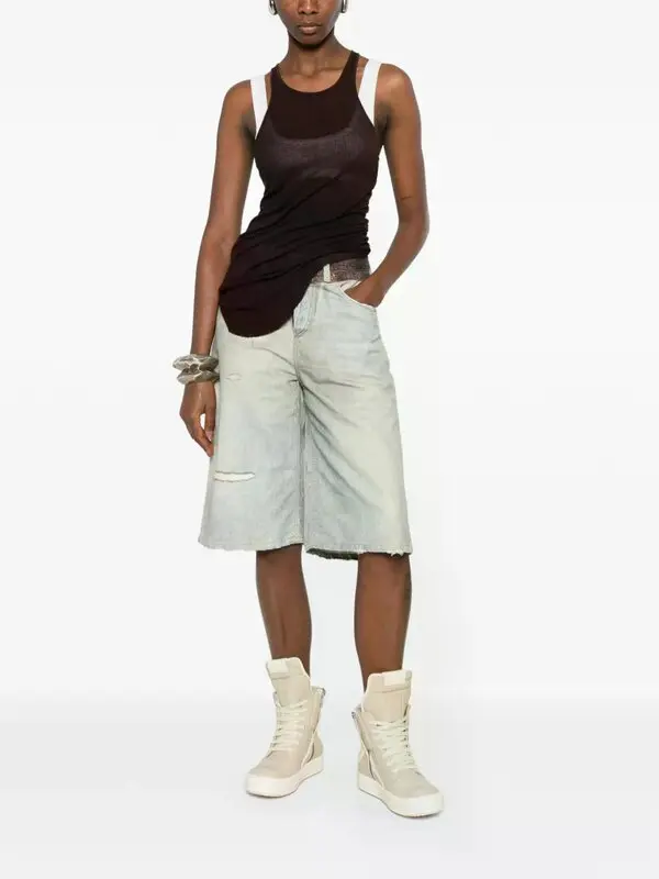 HAIKURE Printed Belt Shorts