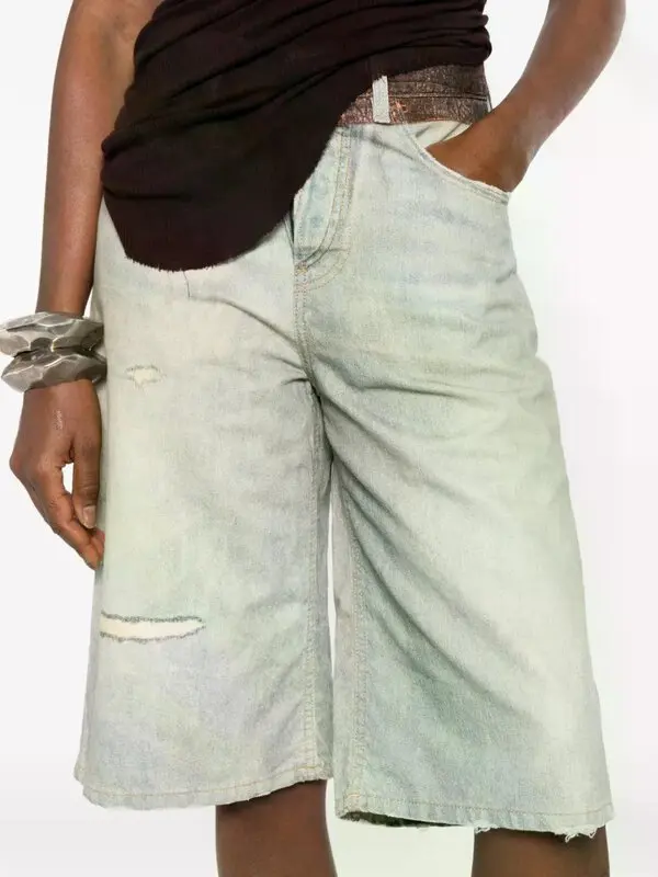 HAIKURE Printed Belt Shorts