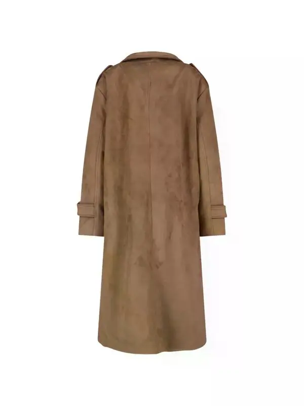 THE FRANKIE SHOP Double-breasted Coat - Brown