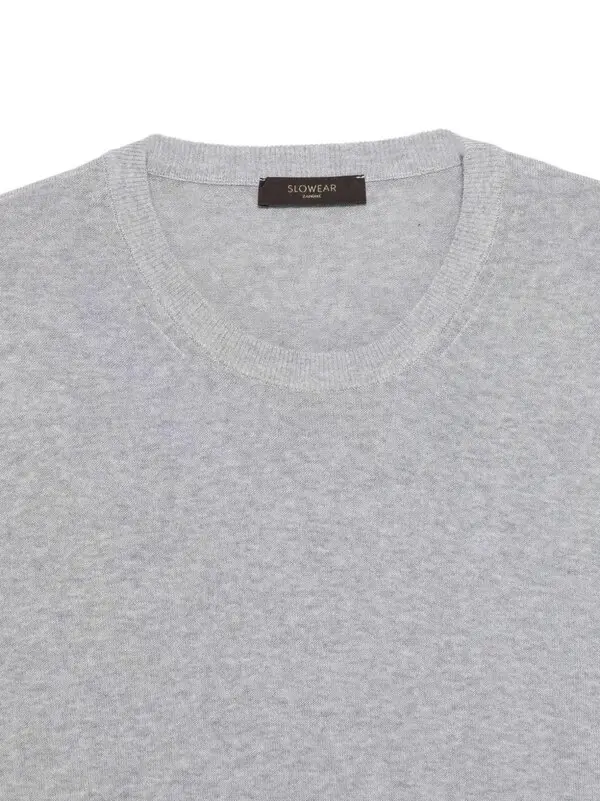 ZANONE Crew-neck Long-sleeve Sweater - Grey