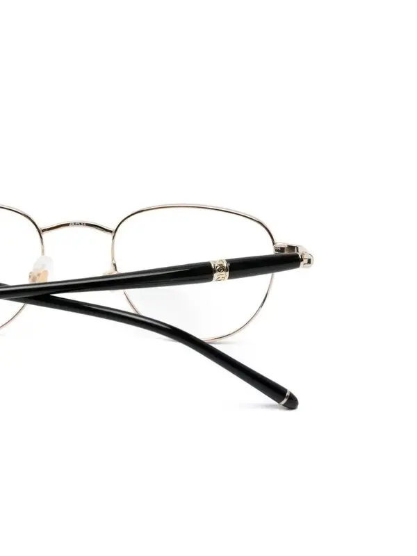 Montblanc Round-frame Glasses - Gold