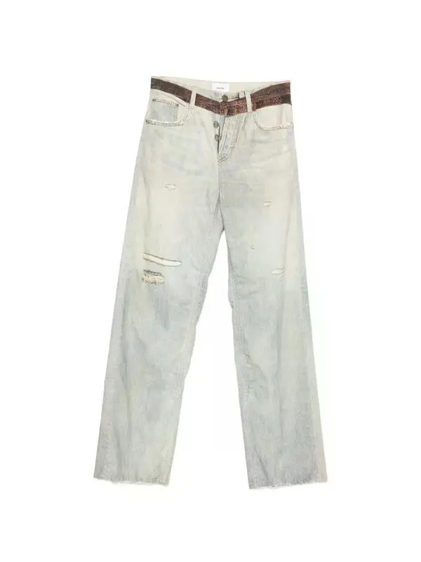 HAIKURE Printed Belt Trousers