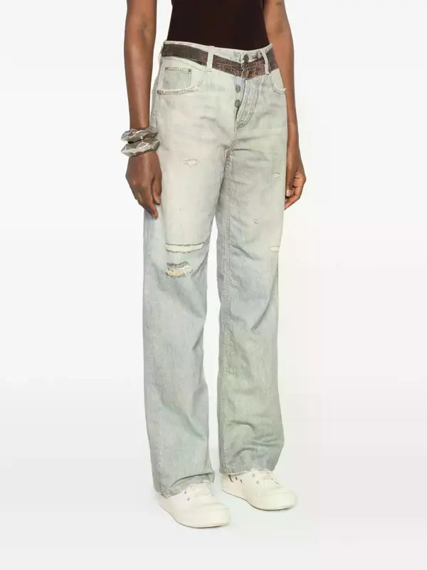 HAIKURE Printed Belt Trousers