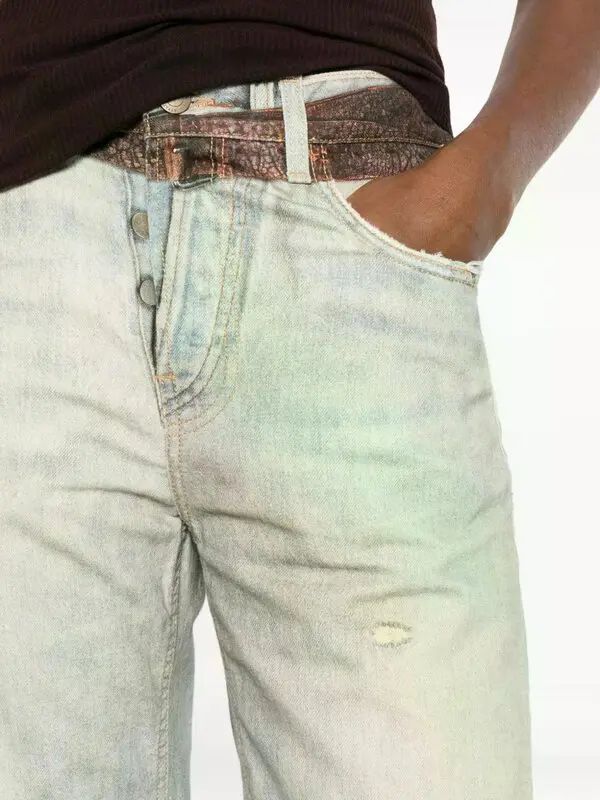 HAIKURE Printed Belt Trousers