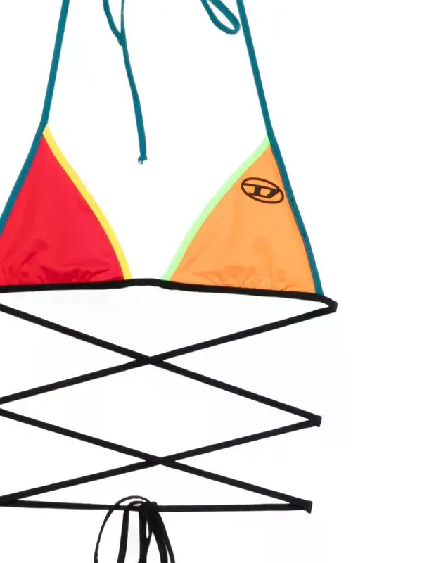 DIESEL® Logo Detail Triangle Bikini Top
