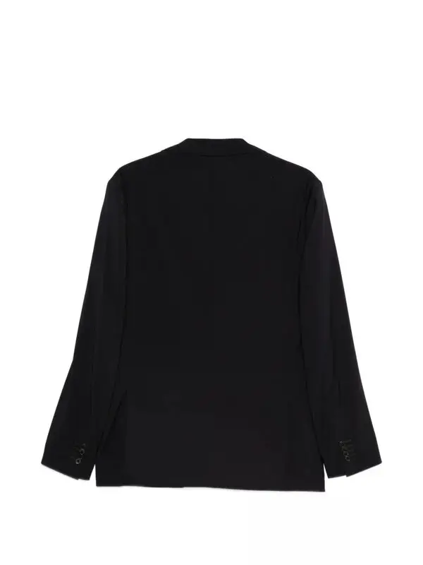 Corneliani Button Virgin Wool Blazer - Blue