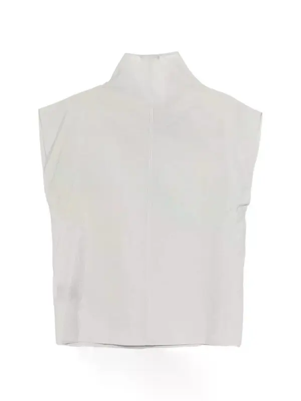 Soeur High-neck Blouse - Grey