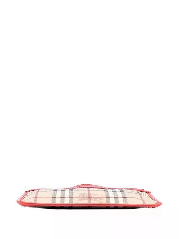 Burberry Haymarket Check Coated Canvas Pouch