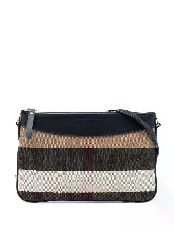 Burberry Mega Check Canvas Peyton Crossbody Bag