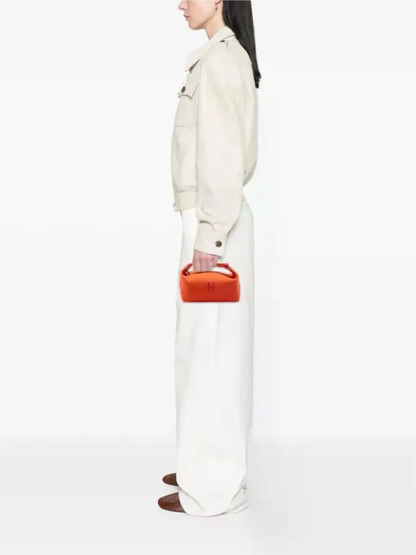 Hermès Toile Bride A Brac Case Vanity Bag - Orange