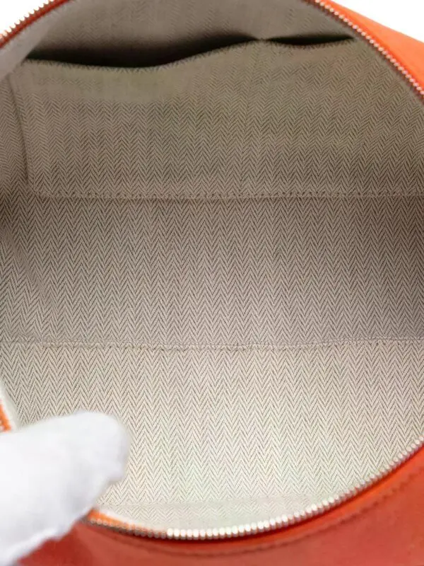 Hermès Toile Bride A Brac Case Vanity Bag - Orange