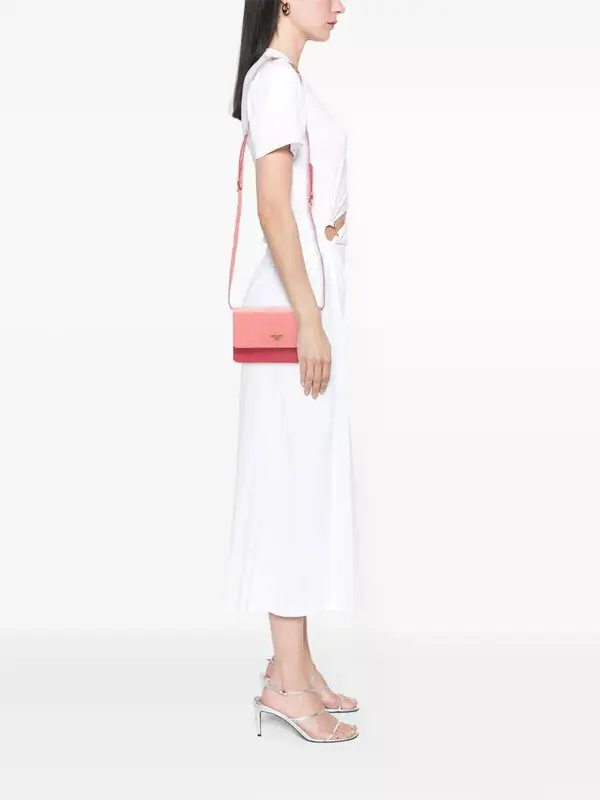 Prada 2010-2026 Bicolor Saffiano Lux Wallet On Strap - Pink