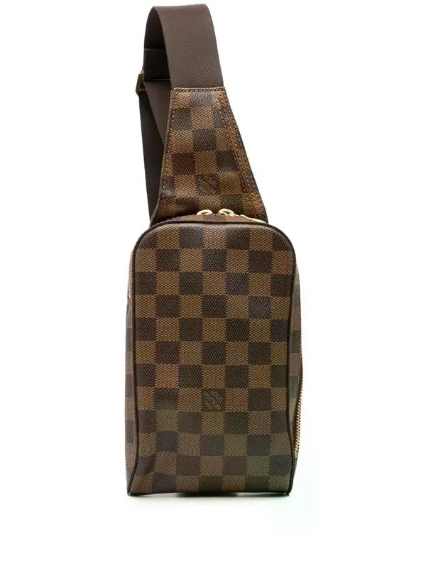 LOUIS VUITTON 2005 Damier Ebene Geronimos Crossbody Bag