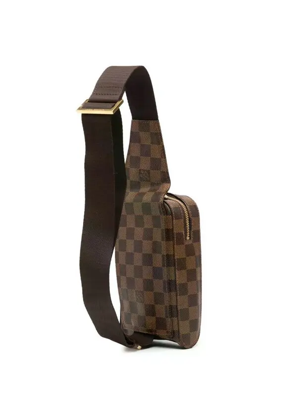 LOUIS VUITTON 2005 Damier Ebene Geronimos Crossbody Bag