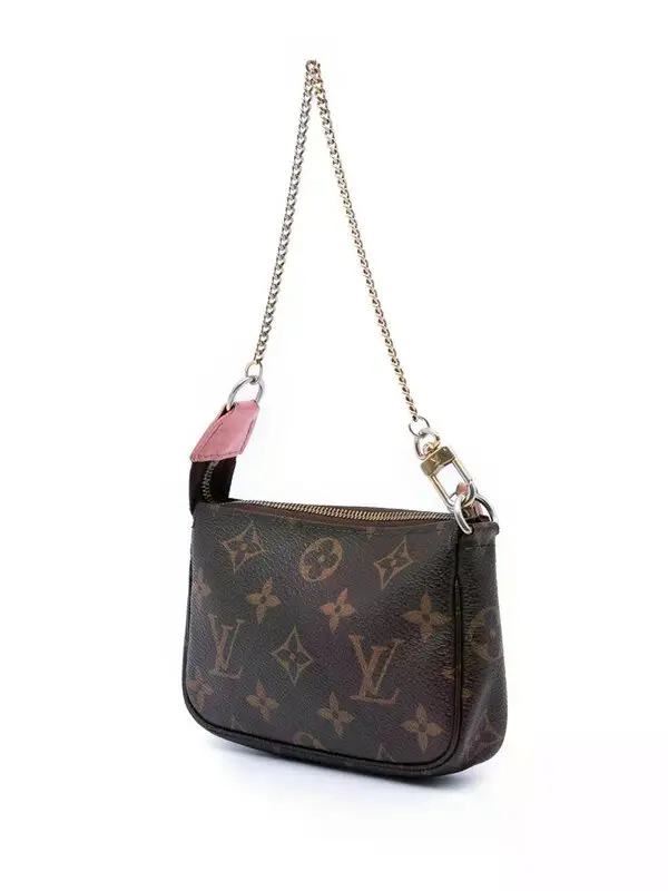 LOUIS VUITTON 2011 Monogram Illustre Mini Pochette Accessories Handbag - Brown