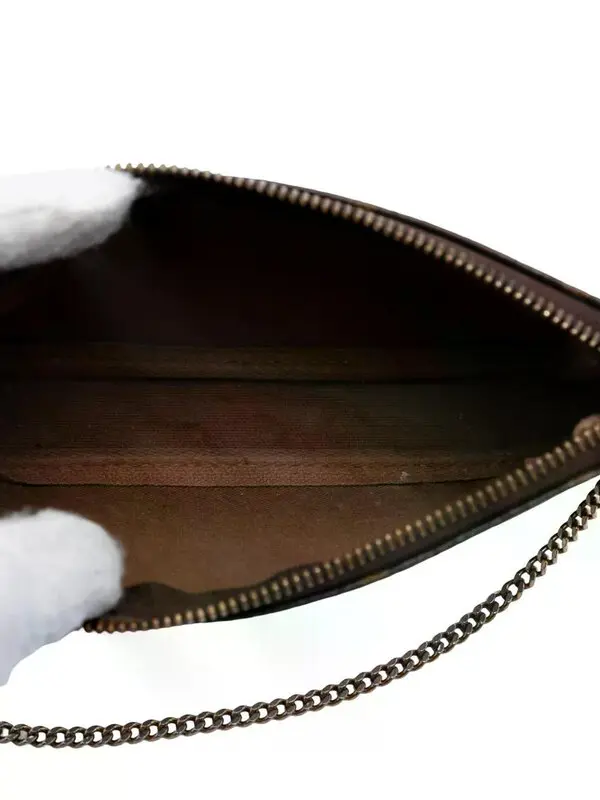LOUIS VUITTON 2011 Monogram Illustre Mini Pochette Accessories Handbag - Brown