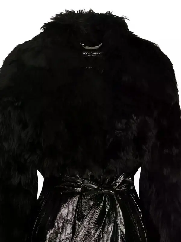Dolce & Gabbana Leather Coat