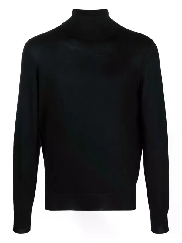 Brunello Cucinelli Roll Neck Sweater - Black