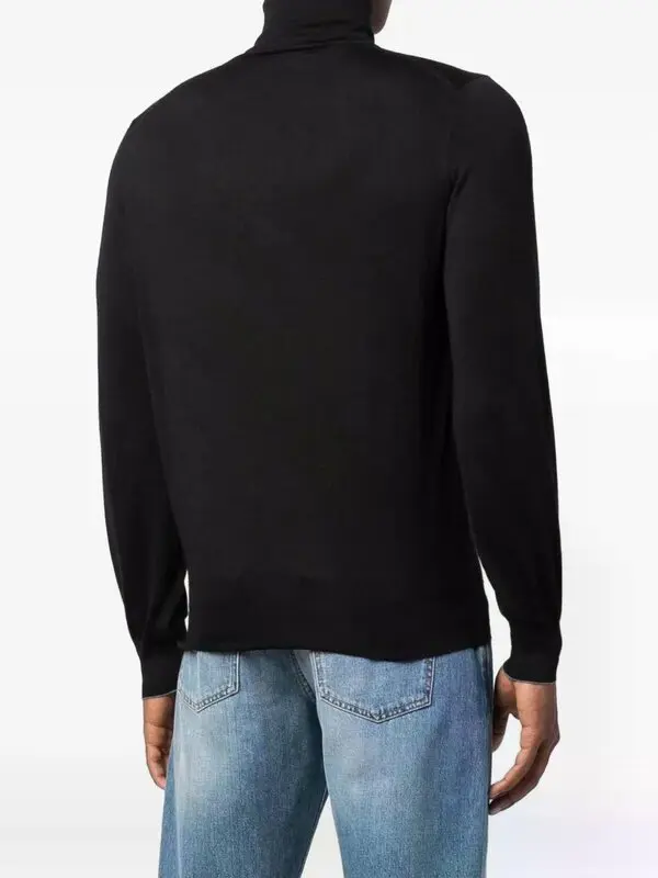 Brunello Cucinelli Roll Neck Sweater - Black