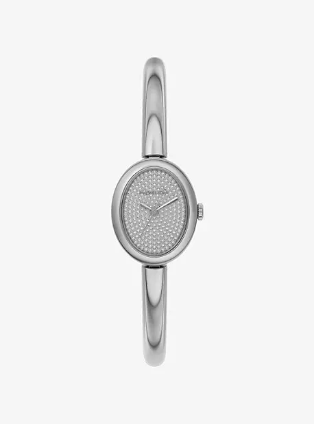 Michael Kors Petite Maude Rose -tone Bangle Watch - Silver