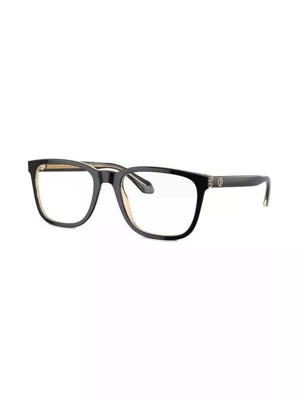 Giorgio Armani Square-frame Glasses - Black