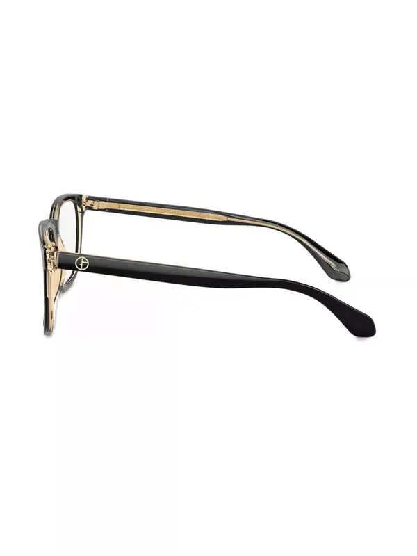 Giorgio Armani Square-frame Glasses - Black