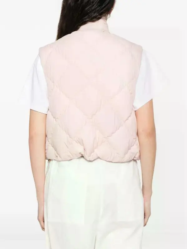 Moncler Biois Quilted Gilet - Pink