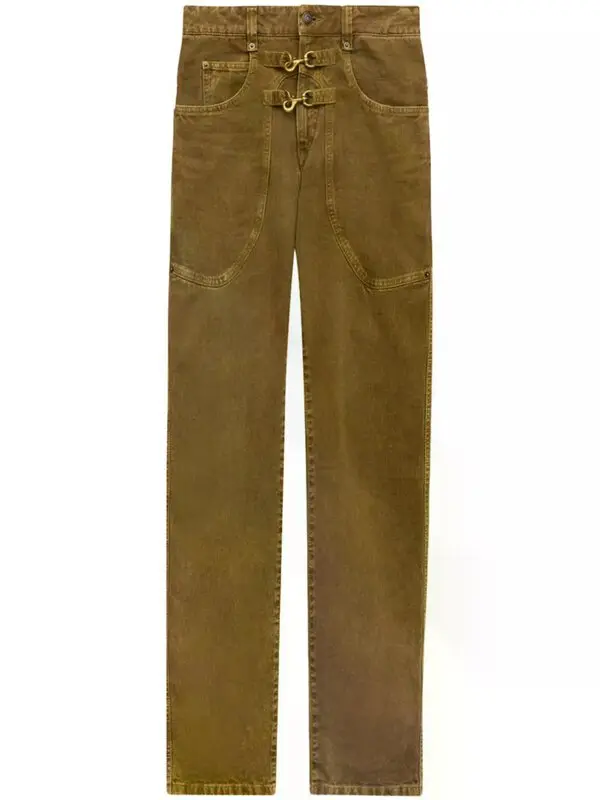 Isabel Marant Étoile Brinley Buckle Jeans - Brown
