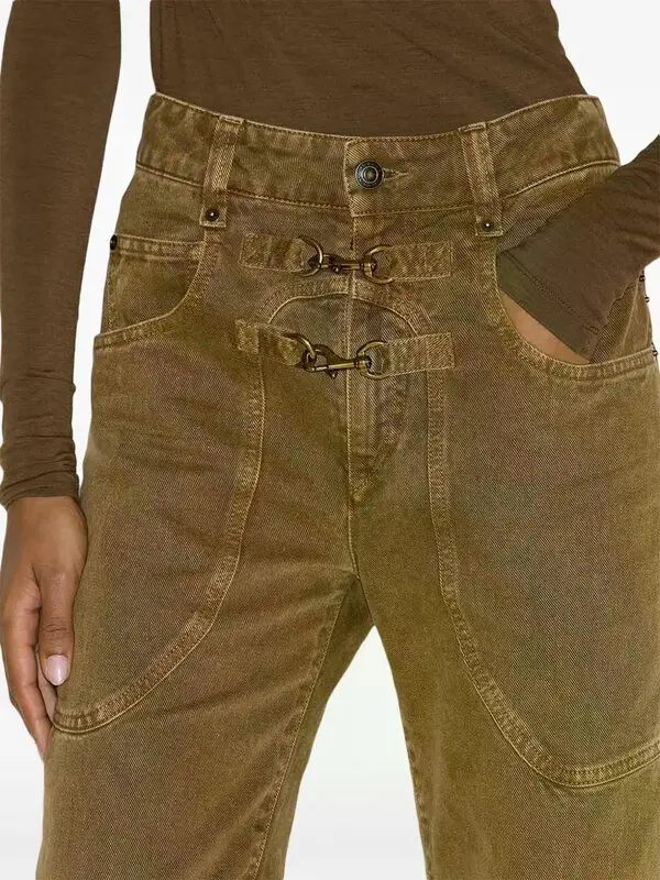 Isabel Marant Étoile Brinley Buckle Jeans - Brown