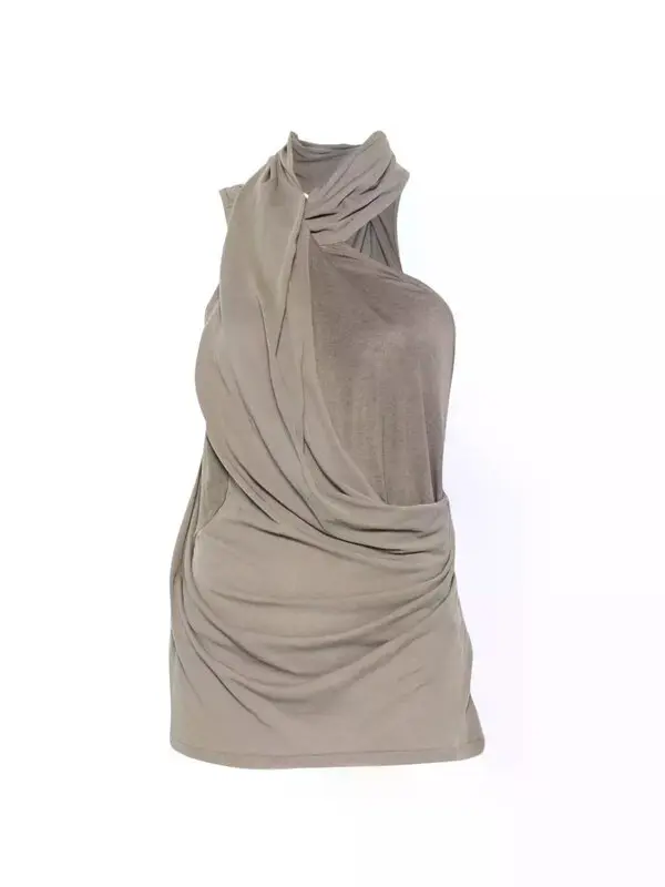 ENTIRE STUDIOS Sleeveless Draped-design Top - Neutrals