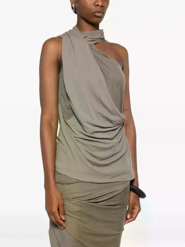 ENTIRE STUDIOS Sleeveless Draped-design Top - Neutrals