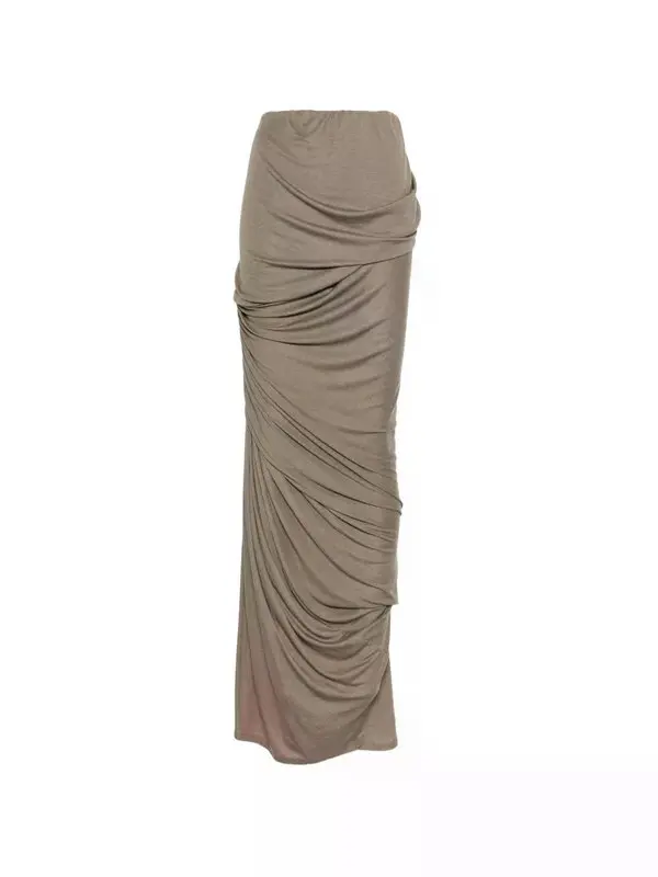 ENTIRE STUDIOS Draped Maxi Skirt - Neutrals