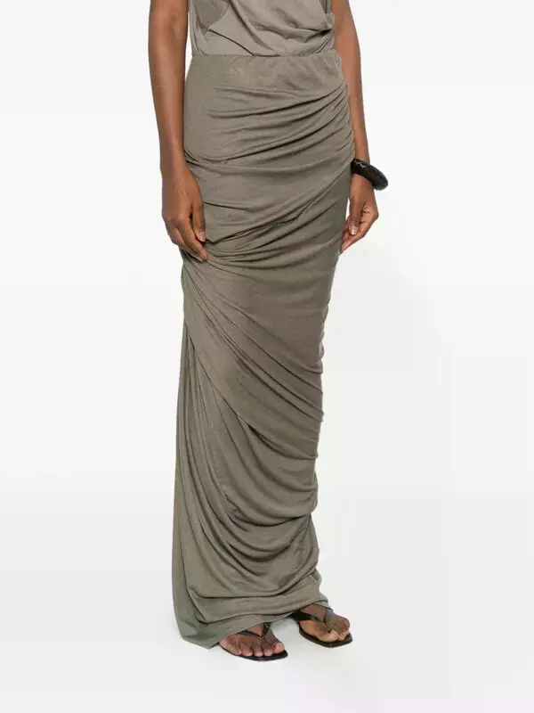 ENTIRE STUDIOS Draped Maxi Skirt - Neutrals