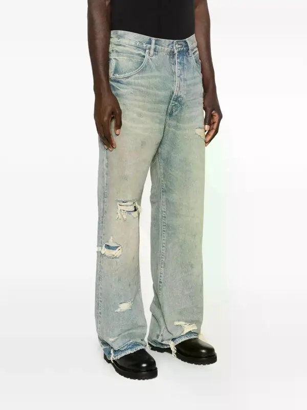 PURPLE BRAND P018 Destroyed Baggy Jeans