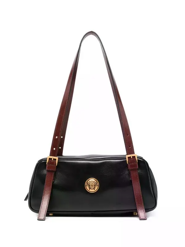 Versace Medusa Appliqué Bowling Bag - Black