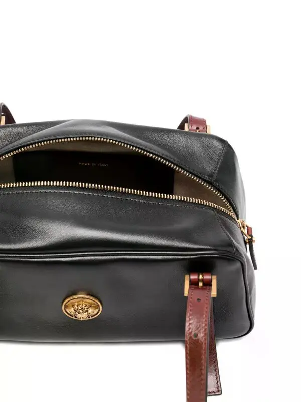 Versace Medusa Appliqué Bowling Bag - Black