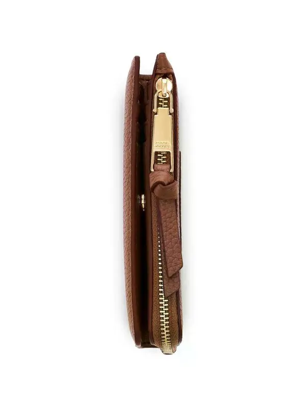 Marc Jacobs Zip Leather Wallet - Brown
