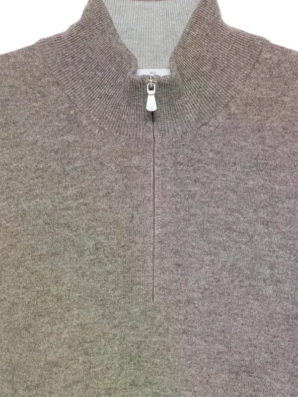 GRAN SASSO Zip-fastening Sweater - Brown