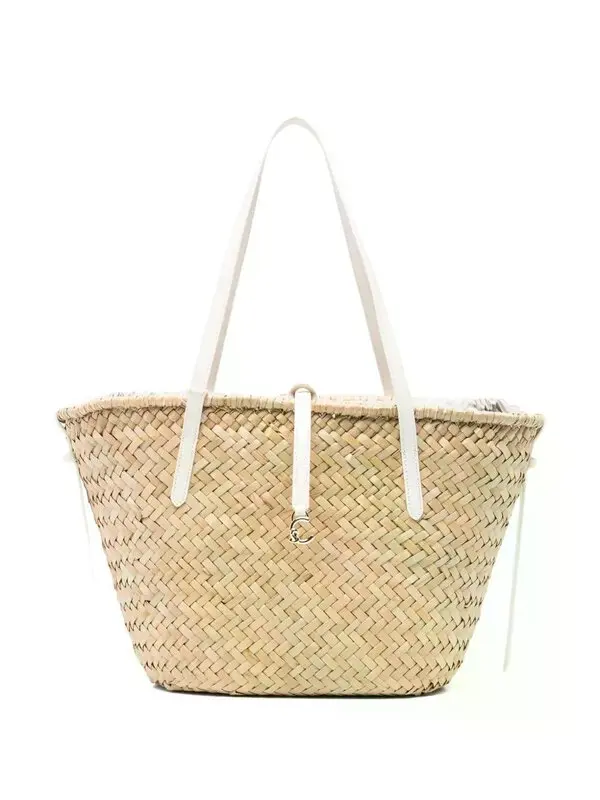 COCCINELLE Woven Drawstring Shoulder Bag