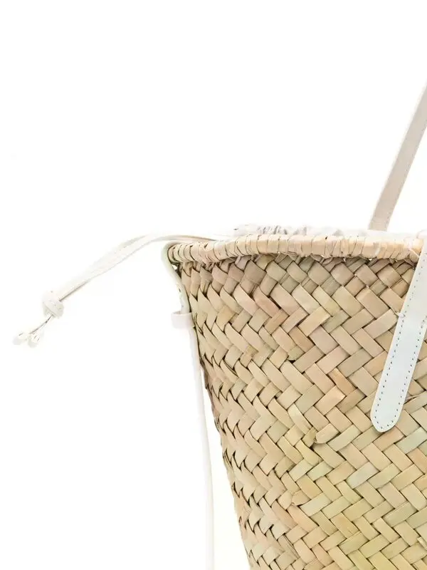 COCCINELLE Woven Drawstring Shoulder Bag