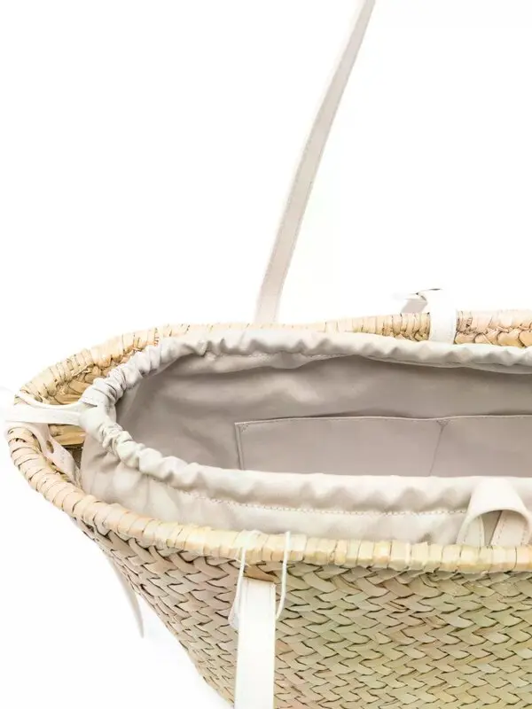 COCCINELLE Woven Drawstring Shoulder Bag