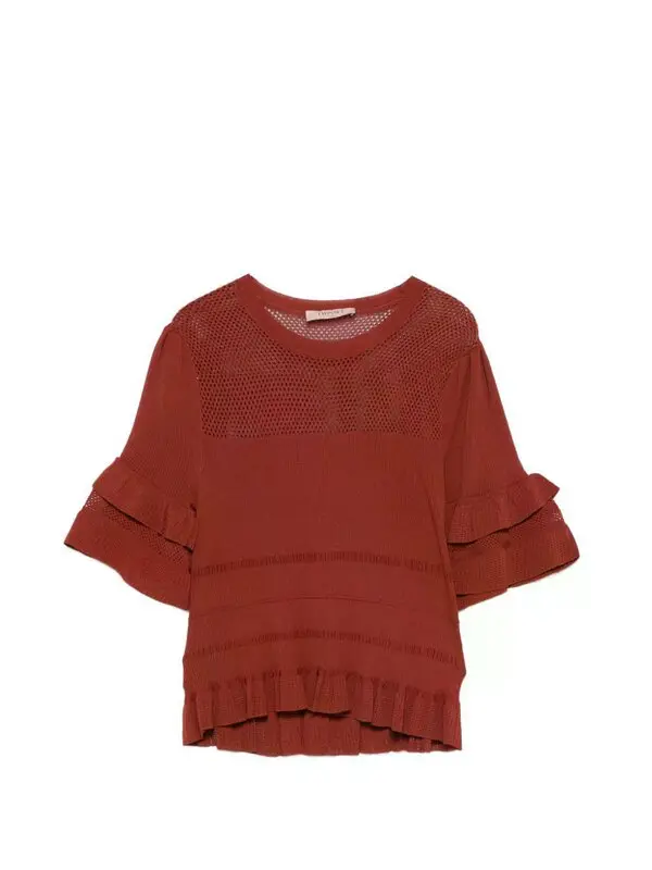 TWINSET Ruffled Knit Top