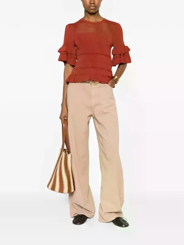 TWINSET Ruffled Knit Top