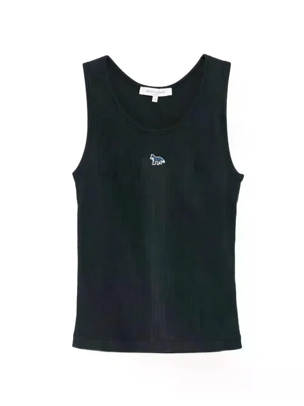 Maison Kitsuné Emblem Ribbed Tank Top