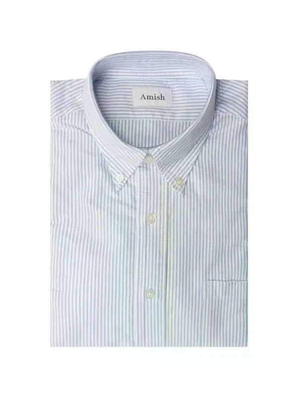 AMISH SUPPLIES Striped Chest-pocket Shirt